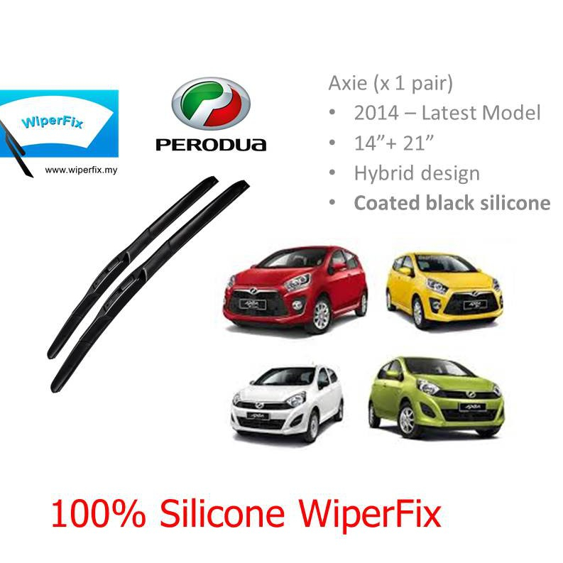 [WiperFix] Perodua Axia Wiper 2014 - 2022 above - SILICONE WIPER ...