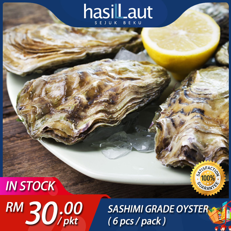 【READY STOCK】SASHIMI GRADE OYSTER (80-100GRAM) 6PCS/PKT | Shopee Malaysia
