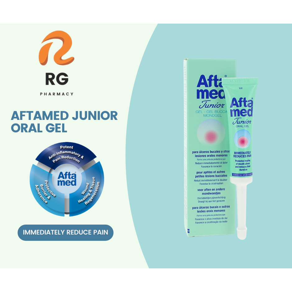Aftamed Junior Oral Gel 8ml (Promote healing of mouth ulcers) | Shopee ...