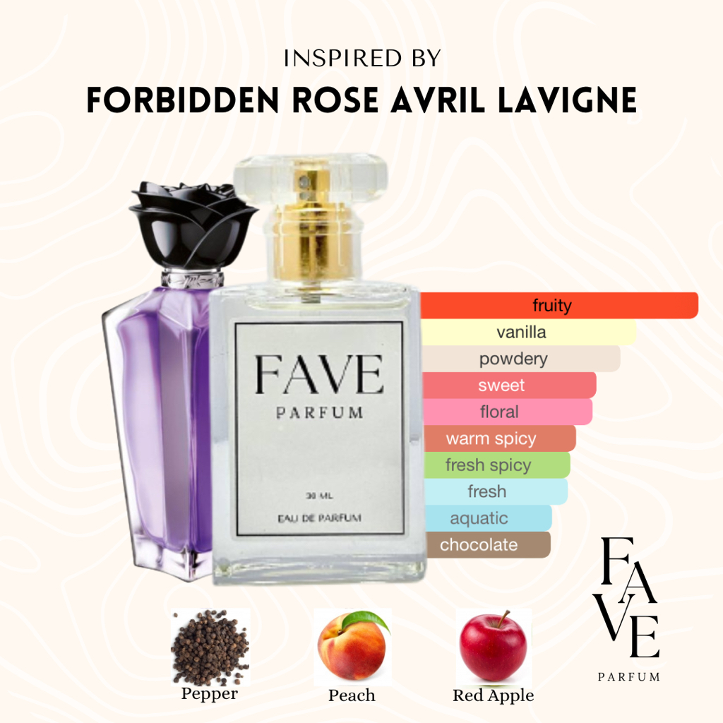 FAVE Parfum Inspired Perfume by Forbidden Rose Avril Lavigne | Shopee ...