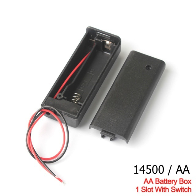 AA AAA Battery Holder Casing With ON/OFF Switch / Cover Case Lead Wire ...
