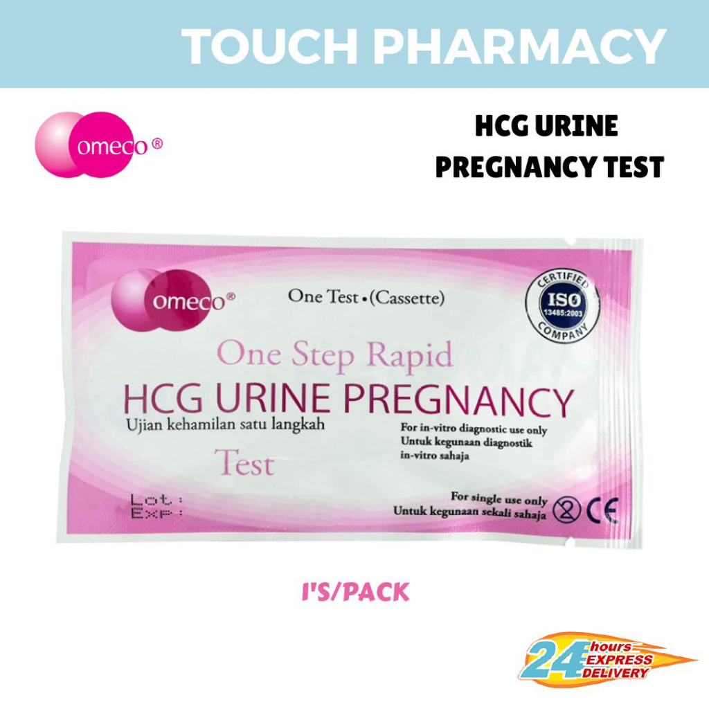 OMECO HCG Urine Pregnancy Test (Cartridge) / Midstream Pregnancy Test ...