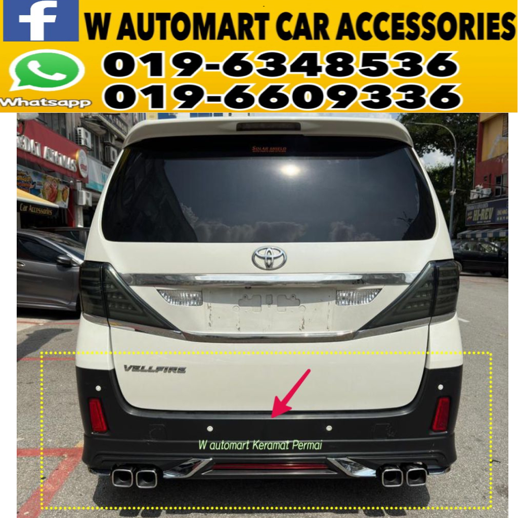 VELLFIRE 08 CONVERT 18 REAR BUMPER ONLY | Shopee Malaysia