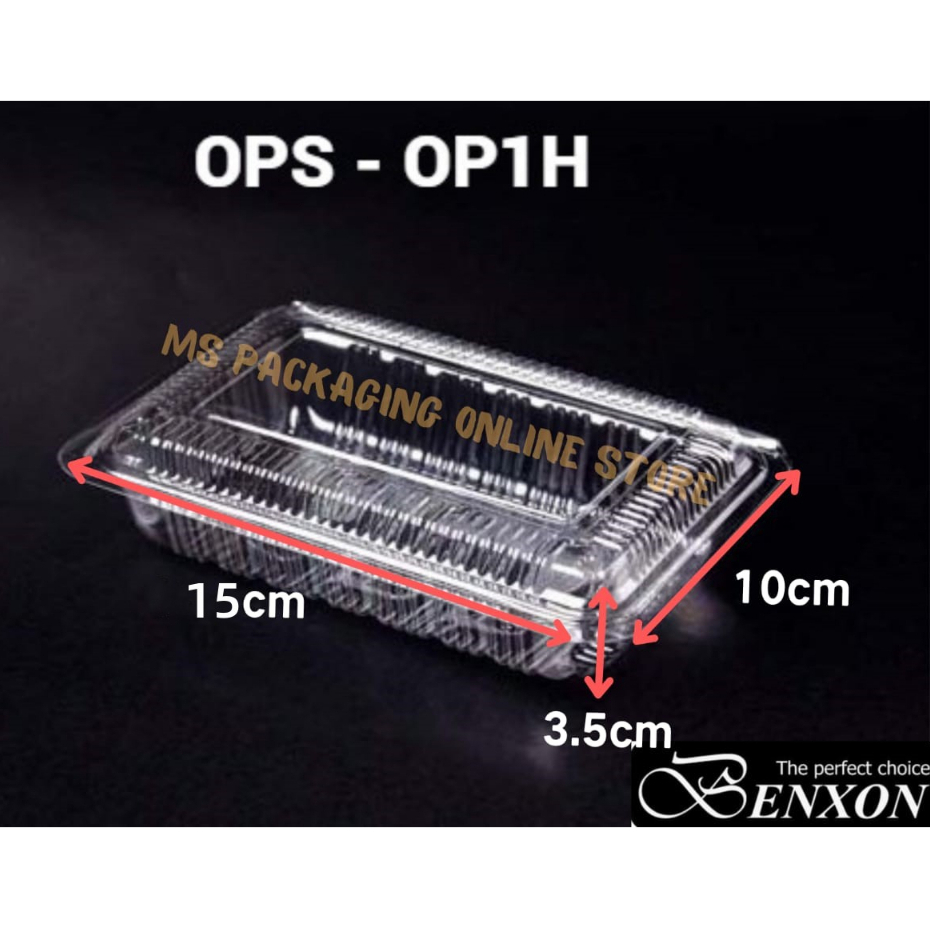 OPS - OP1H - BENXON Plastic Tray [ 100pcs± ] Bakery Disposable Plastic ...