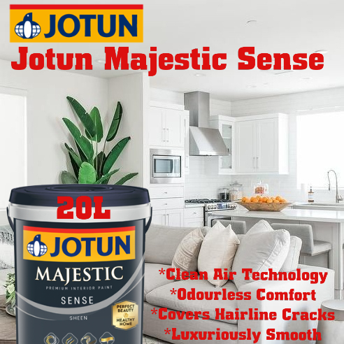 JOTUN 20L WHITE 0001 MAJESTIC SENSE INTERIOR SHEEN WALL PAINT / CAT ...
