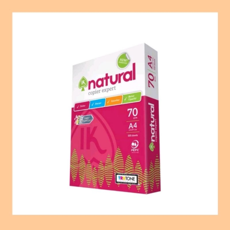 [Ready Stock] HICOOK Ik Natural A4 Paper 70gsm 500 Sheets/Ream ...
