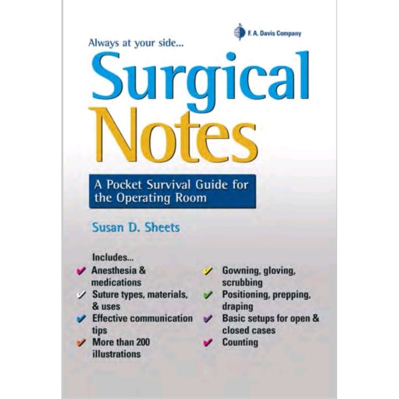 Surgical Notes: Guide for operation room | Shopee Malaysia