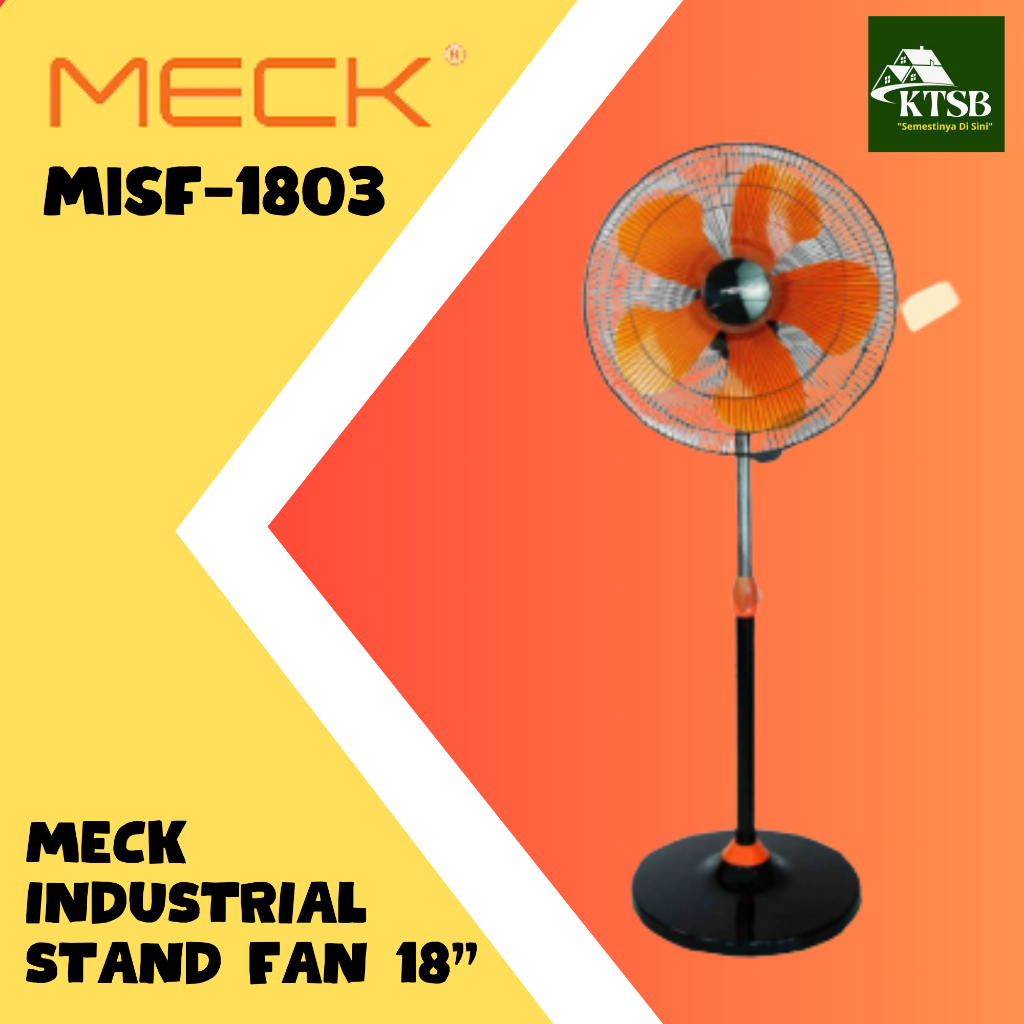 MECK INDUSTRIAL STAND FAN 18" MISF-1803F | Shopee Malaysia