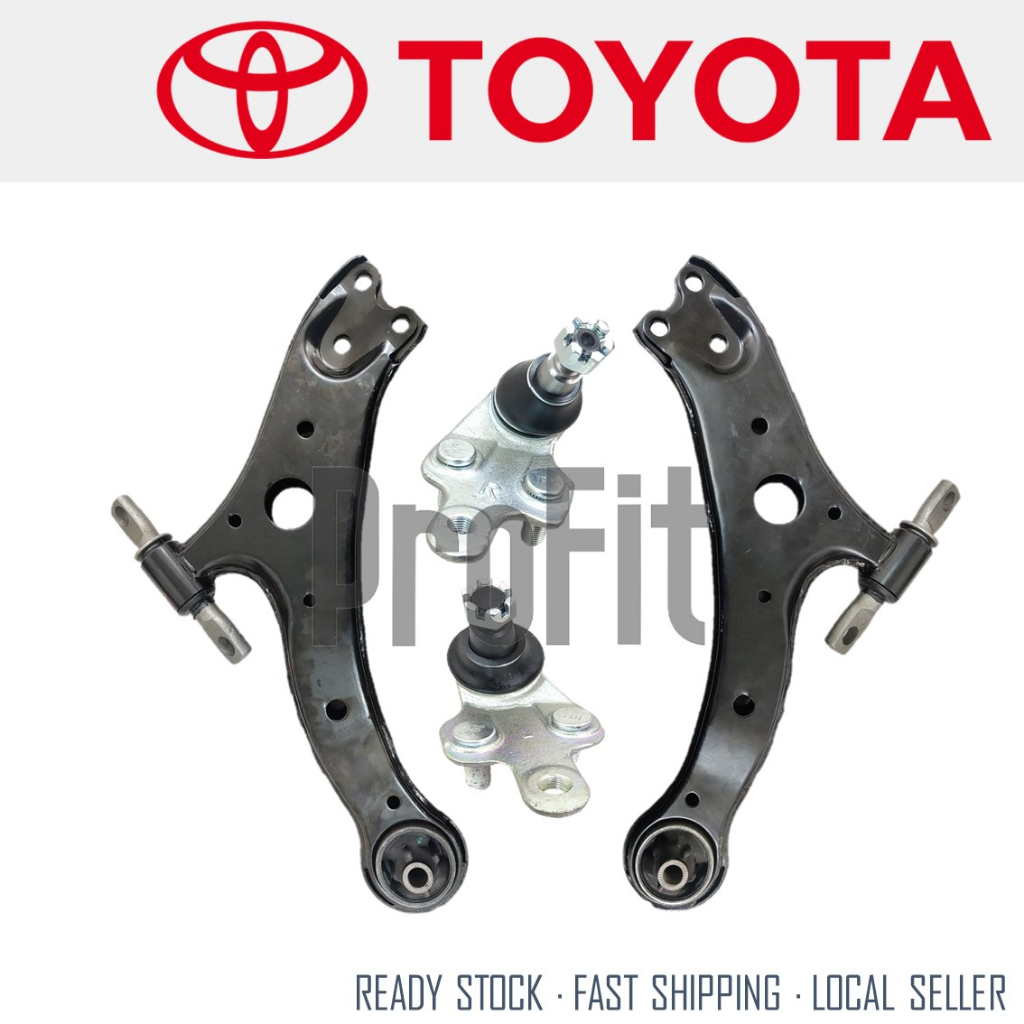TOYOTA ALPHARD,CAMRY,ESTIMA,HARRIER -FRONT LOWER ARM RIGHT AND LEFT/BALL JOINT 1SET 4PCS ...