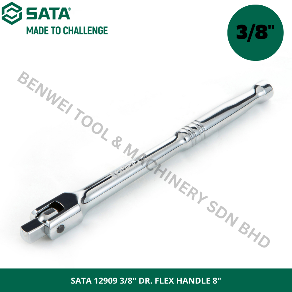 SATA 12909 3/8" DR. FLEX HANDLE 8" / JUNIOR BREAKER BAR | Shopee Malaysia