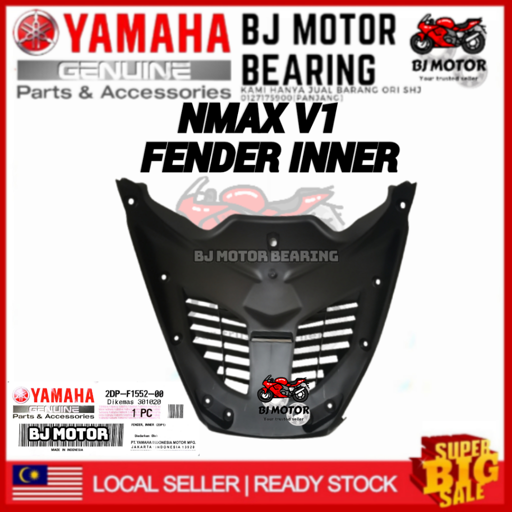 NMAX V1 FENDER INNER NMAX150 INNER COVER 100% ORIGINAL YAMAHA 2DP-F1552 ...
