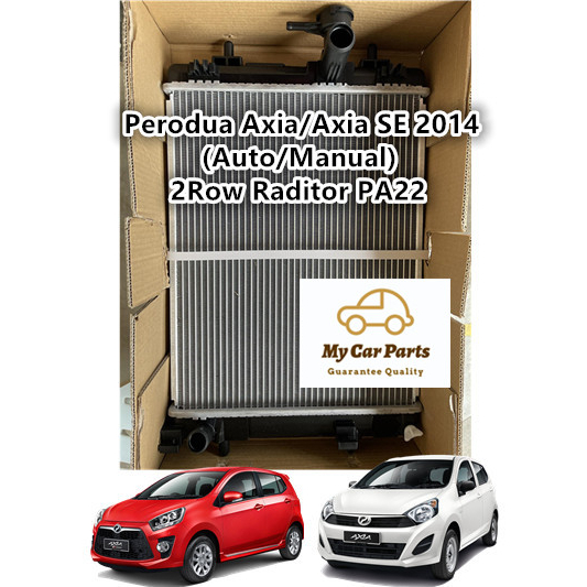 (QUALITY PRODUCT) Perodua Axia/Axia SE 2014 AUTO/MANUAL 2Row Radiator ...