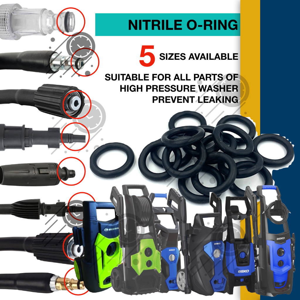 4 10 20PCS NITRILE ORING HIGH PRESSURE WASHER SPARE PARTS ESKO EKP-713I ...