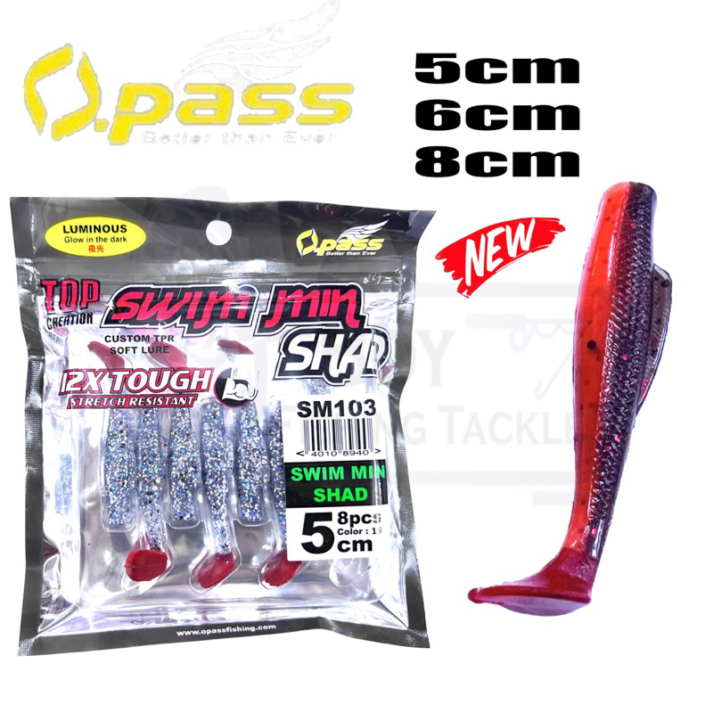 OPASS SWIM MIN SHAD SM101 SM102 SM103 SOFT PLASTIC FISHING LURE SP ...