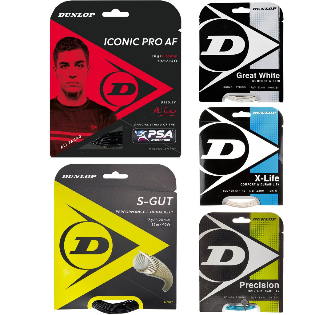 Dunlop Squash String (ICONIC PRO / S-GUT / PRECISION) Original 100% ...