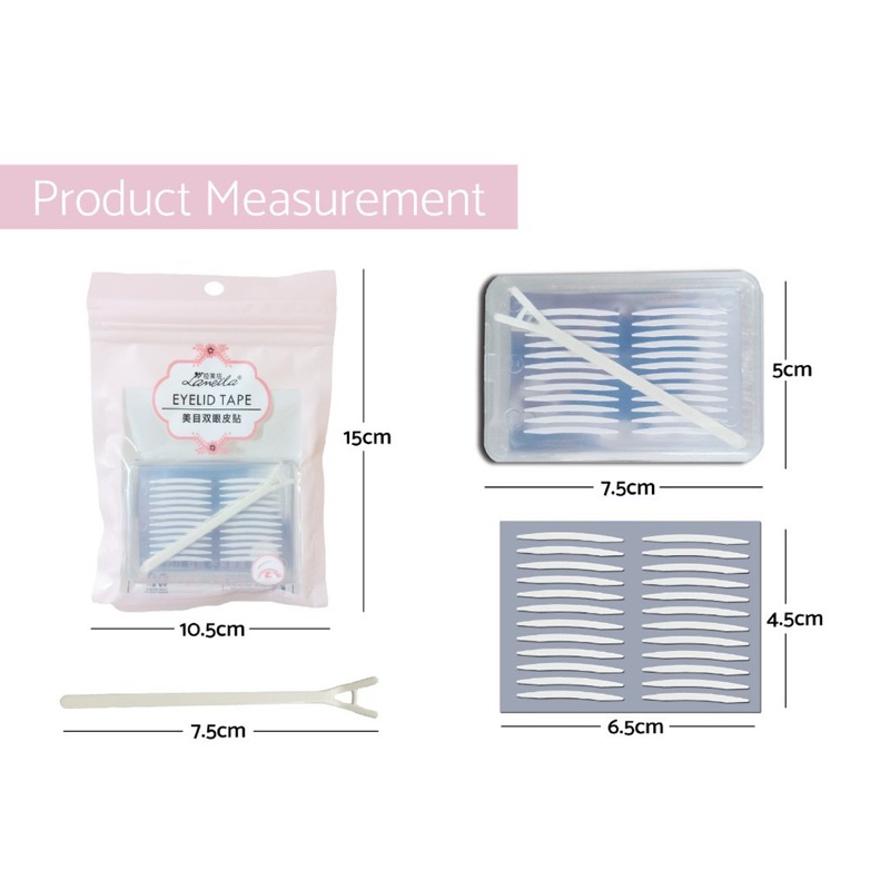 Double Eyelids Sticker Tape Eyelashes Korean Eyelid Sticker | Shopee ...