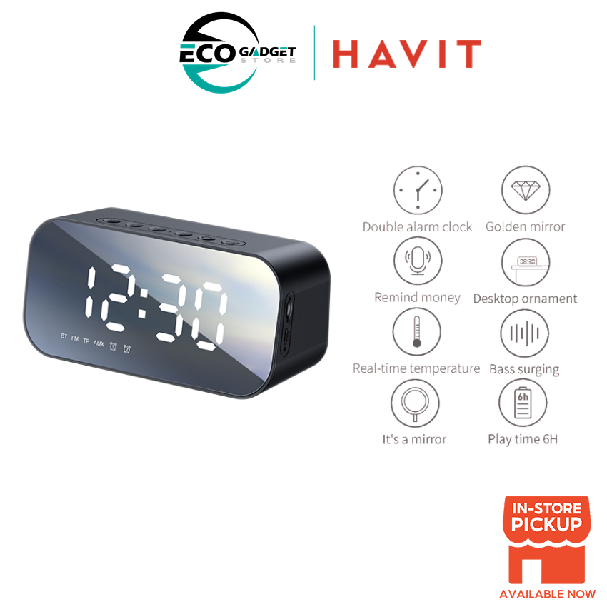 Havit M3 Multi-function Digital Alarm Clock Wireless Speaker | Shopee ... Havit M3 Multi-function Digital Alarm Clock Wireless Speaker | Shopee ...