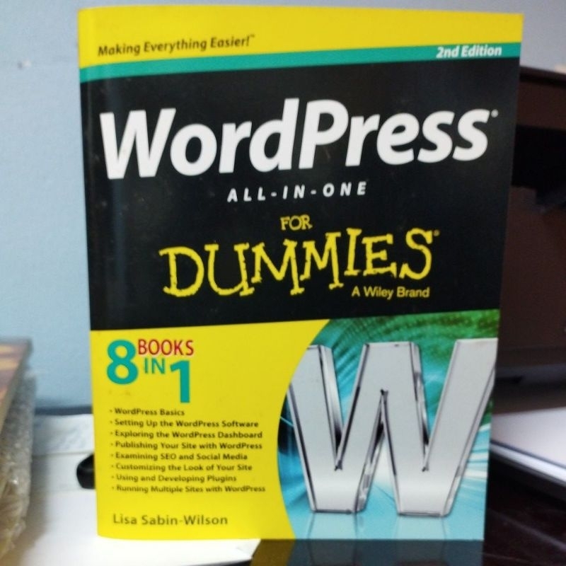 WordPress All-in-One For Dummies(paper quality got yellow spot due to ...