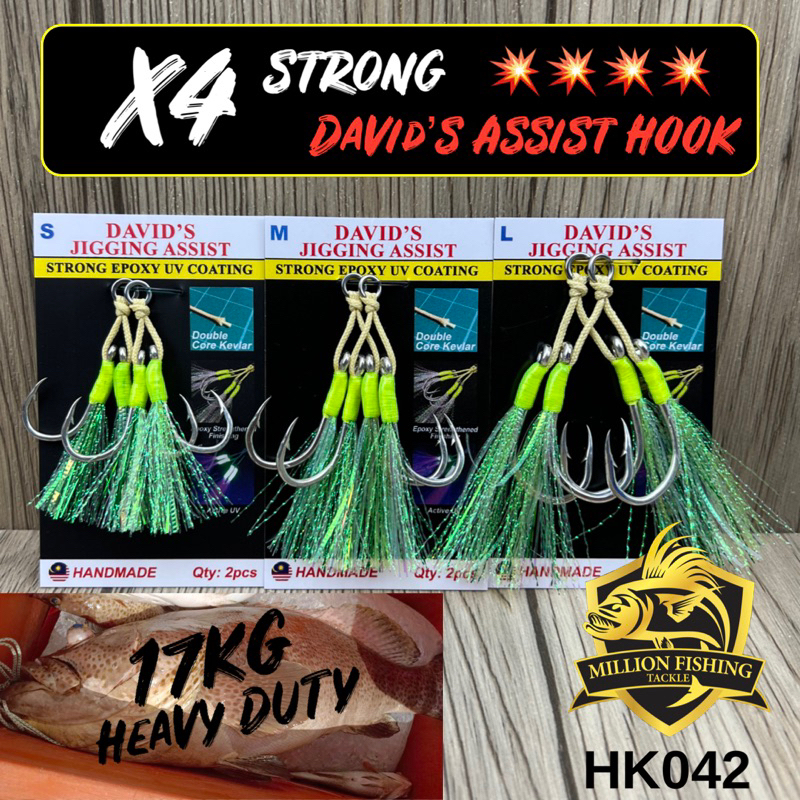 【HK042】David’s Assist Hook Jigging fast Jig Slow Jig MataKail jig extra ...