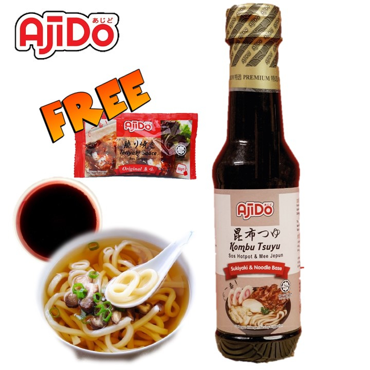 (EXP 01/03/26) (HALAL) AjiDo Kombu Tsuyu Sauce (Sos Udon Mee & Hotpot ...