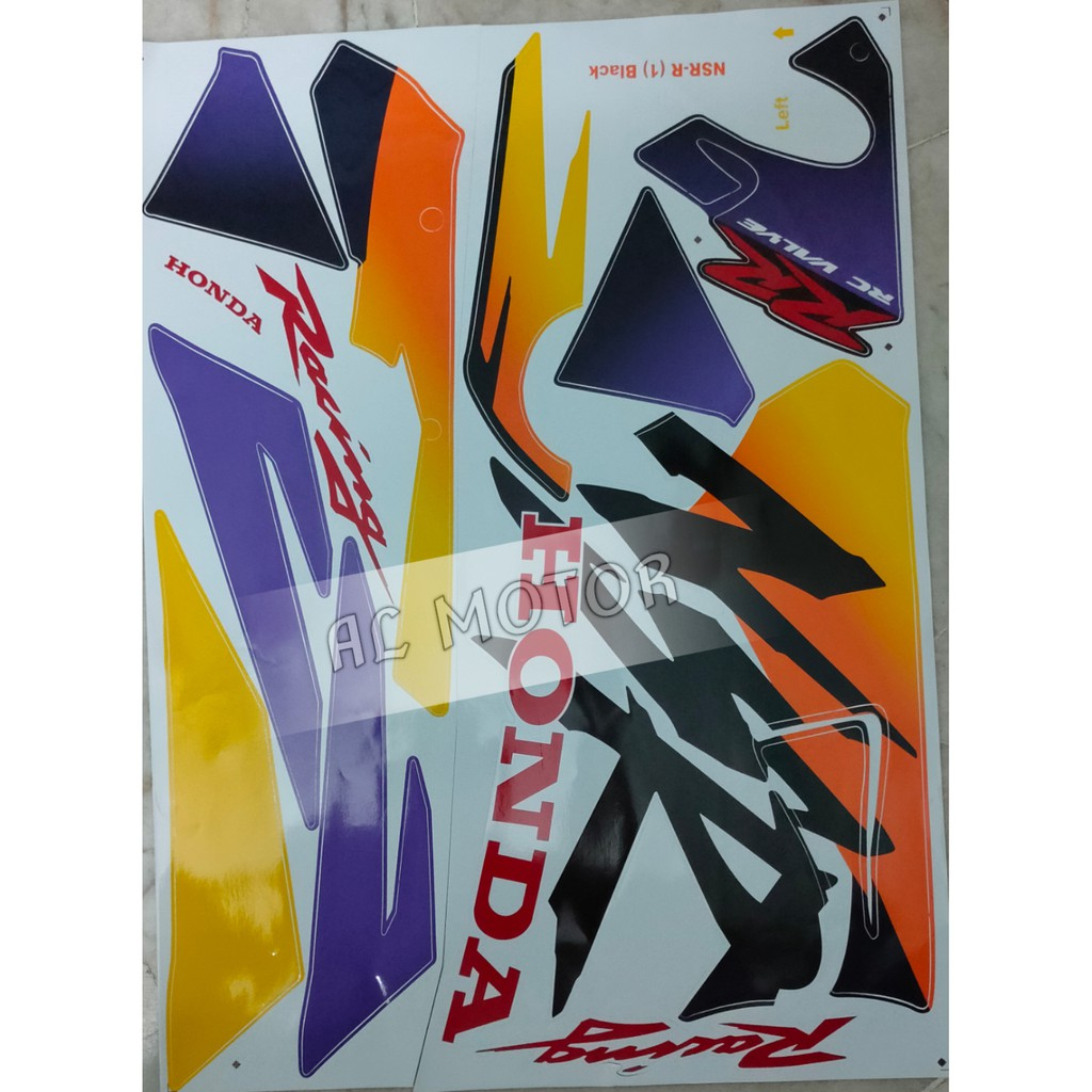 Honda NSR RR Stripe Sticker NSR150 NSR 150 RR 150RR STICKER STIKER BODY ...