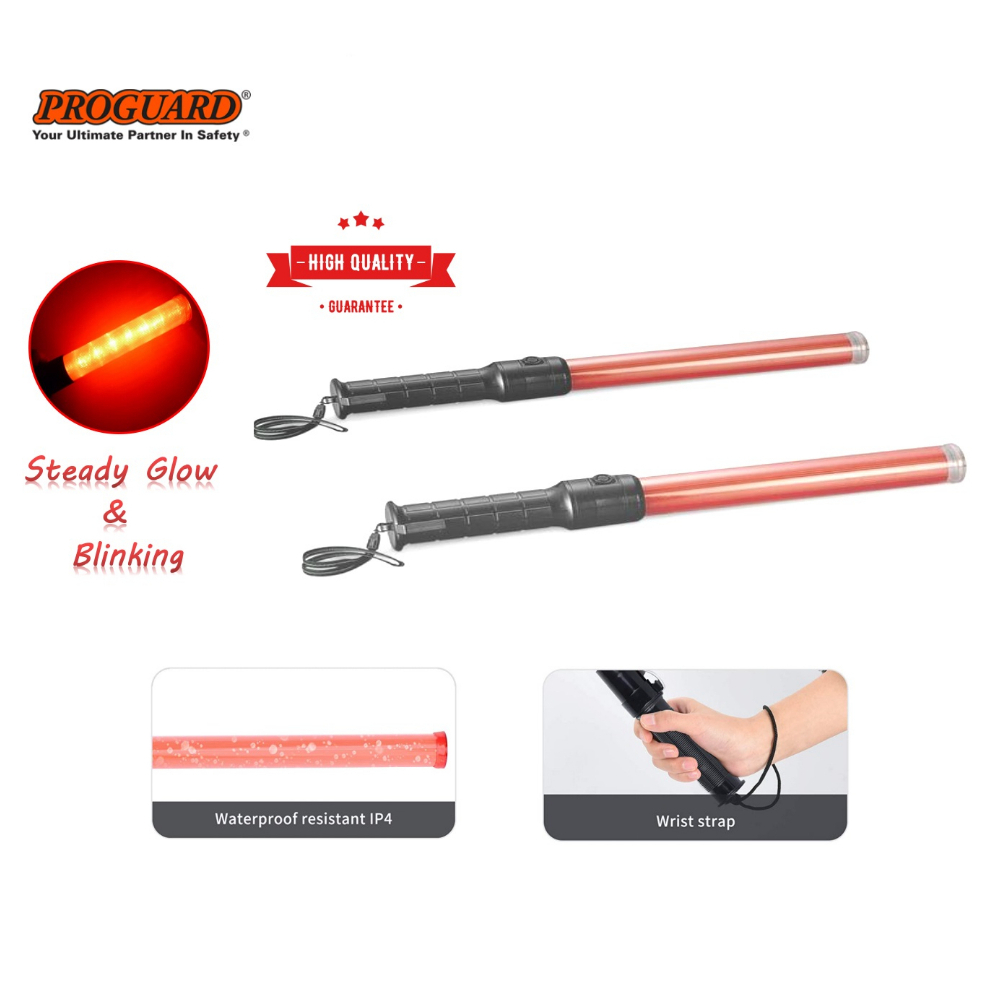 High Visibility Emergency Traffic Baton c/w Torchlight Outdoor Road ...