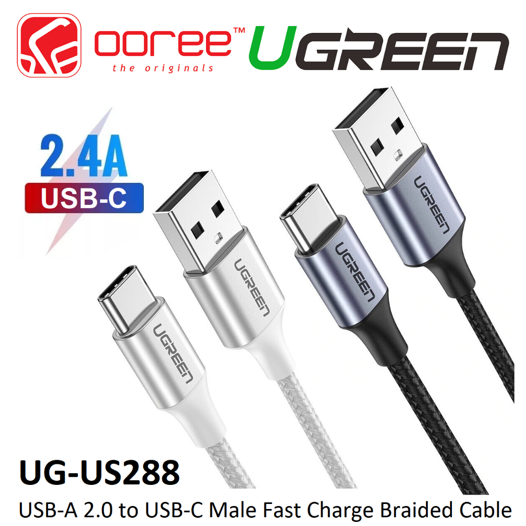 UGREEN US288 USB A to USB C Cable Fast Charging Type C Data Cord ...