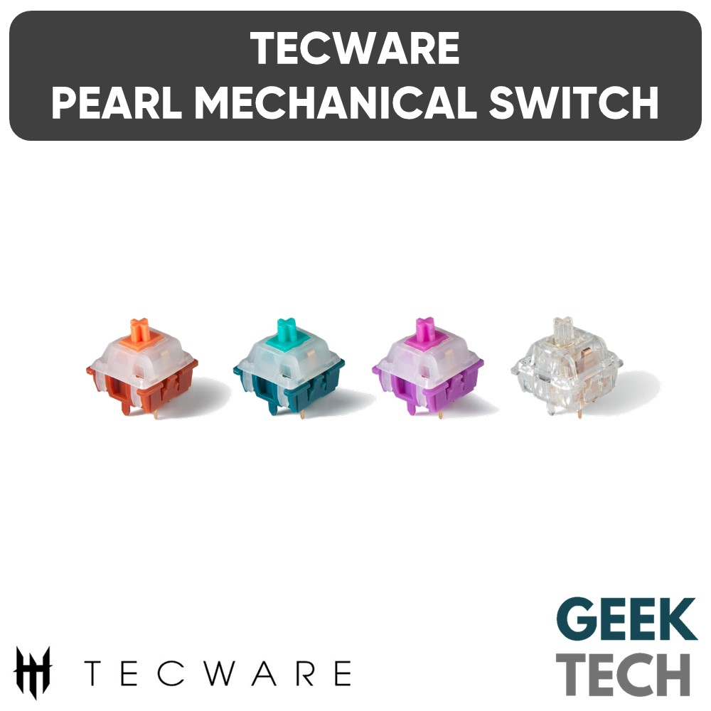TECWARE Pearl Mechanical Switches (35pcs) - Lightly Prelubed/5-pin PCB ...