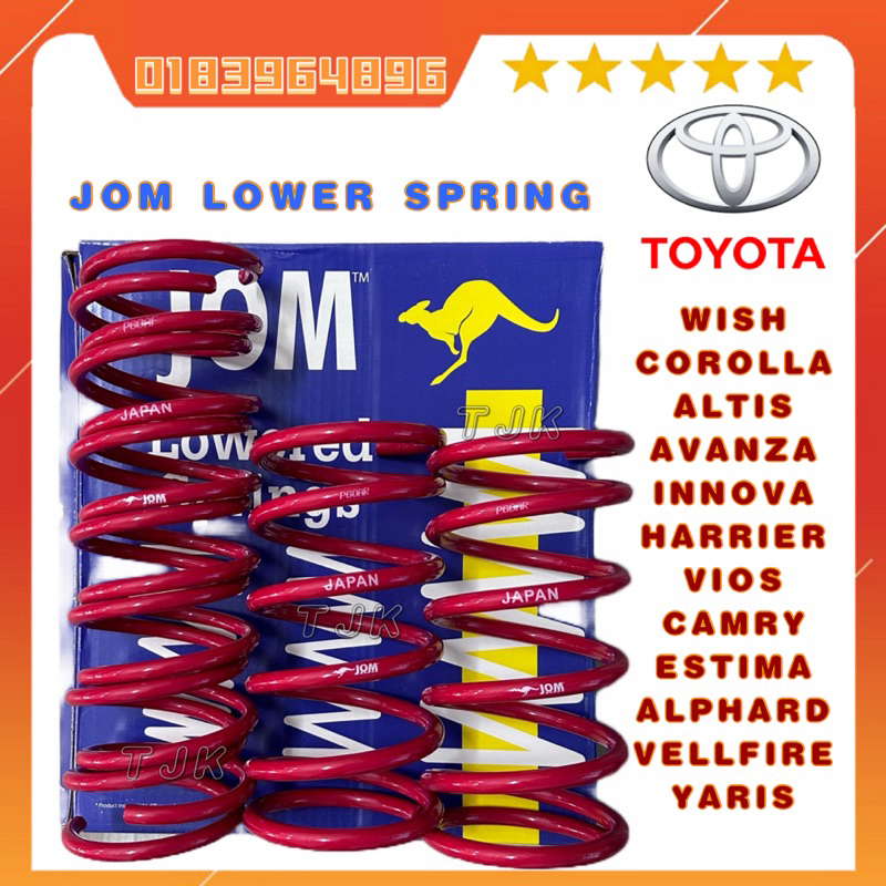 TOYOTA SERIES JOM LOWER SPRING SPORT SPRING VIOS ALTIS CAMRY ESTIMA ...