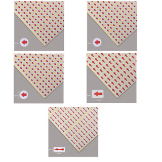 1 Sheet Red Arrow Dot Sticker Mistake Defectives Marking For Rework ...