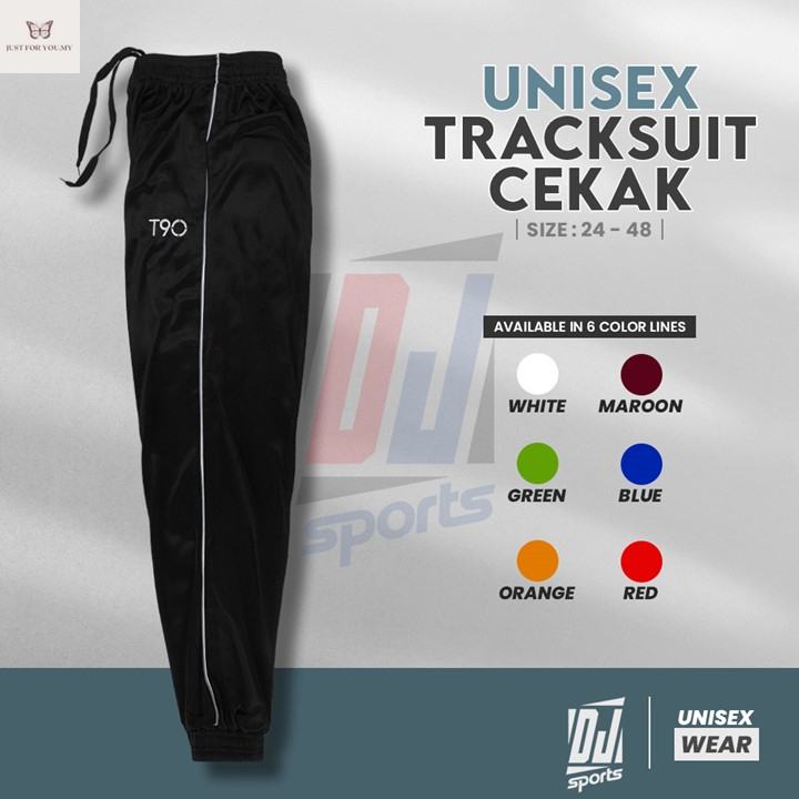 Tracksuit For Kids & Adult LINE TEPI Bawah Getah seluar sukan 金光绒布料 ...