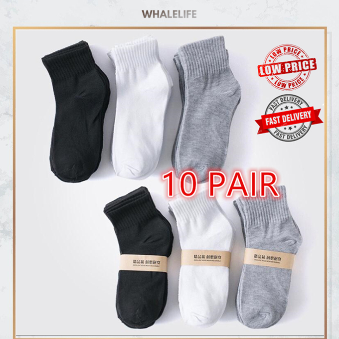 ⚠️⚠️ [Ready Stock] 10 Pair Normal Working Sock Stoking Kerja 10 Pasang ...