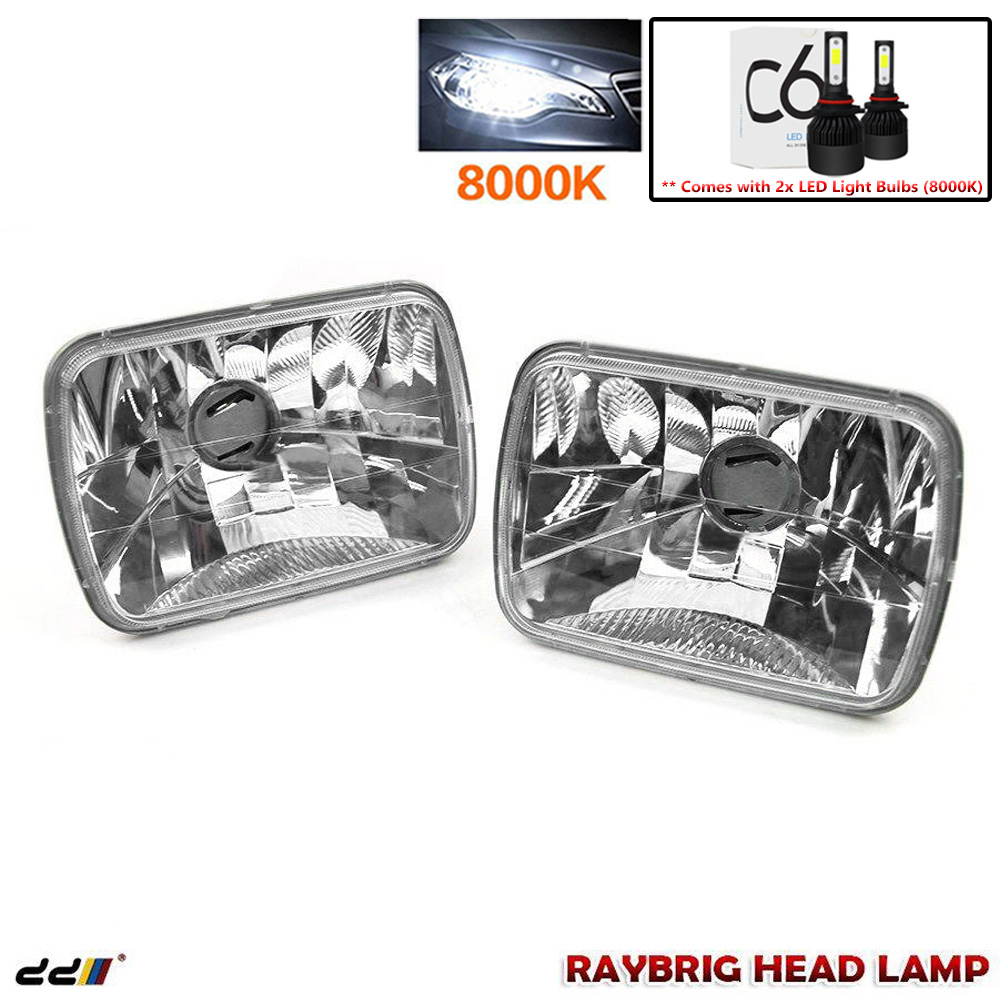 7x6 (2pcs) STANLEY RAYBRIG Headlight Light Head Lamp Mazda RX-7 FC3S ...