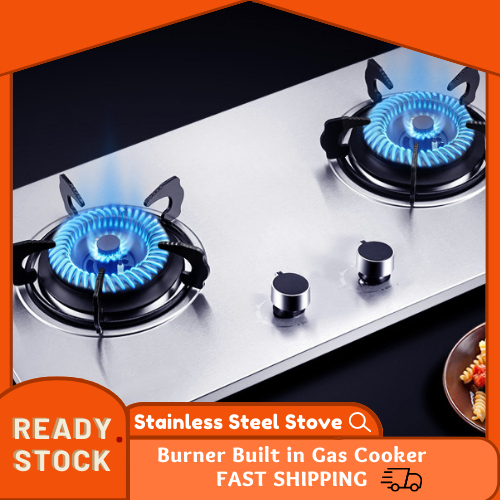FREE SHIPPING『Kitchen』Burner Built in Gas Stove Cooker Stainless Steel ...