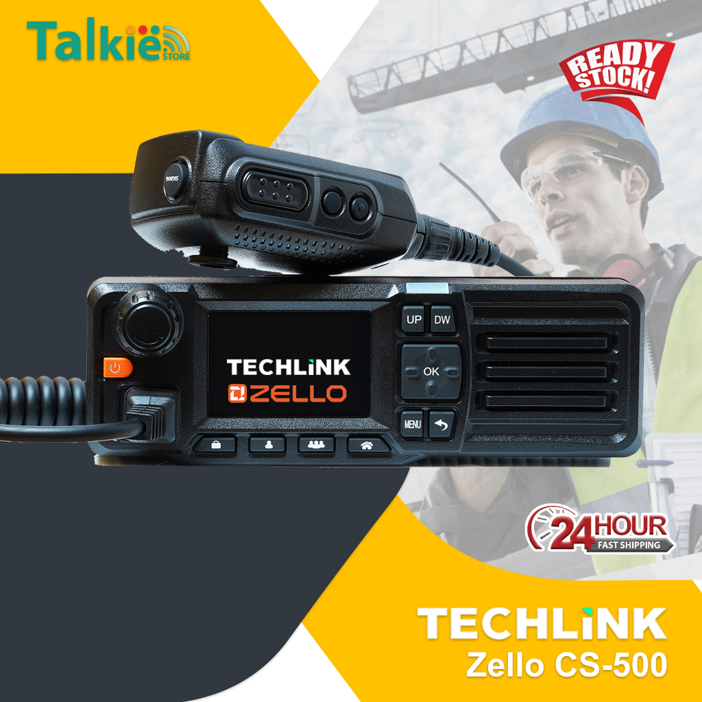 TECHLINK ZELLO CS500 4G POC Car Set Walkie Talkie Station | Shopee Malaysia