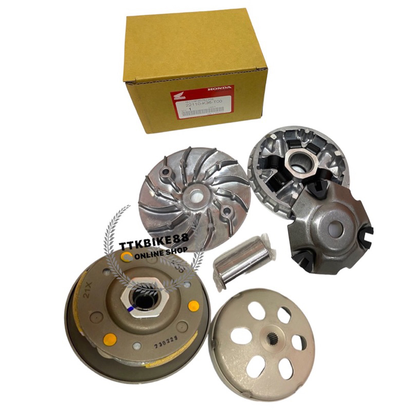 VARIO150 FRONT PULLEY MOVABLE ROLLER SET & REAR PULLEY BELAKANG HOUSING ...