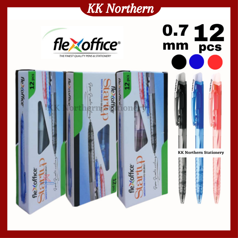 FLEXOFFICE STARTUP SMOOTH INK PEN 0.5mm / 0.7mm(12 pcs/Drum ...