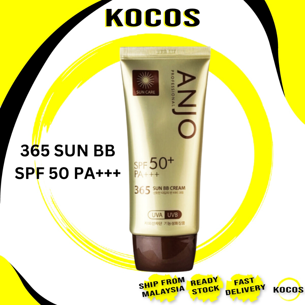 Anjo Professional 365 Sun BB Cream SPF 50+ PA++++ 50g | Shopee Malaysia