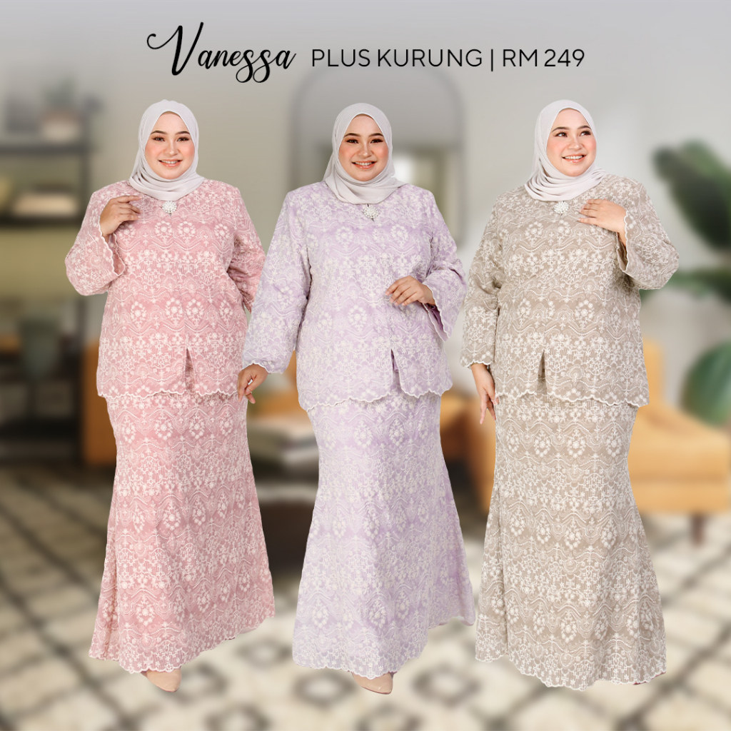 ⚡SPECIAL OFFER⚡ Vanessa Plus Embroidery Kurung Jasmina Malaysia ...