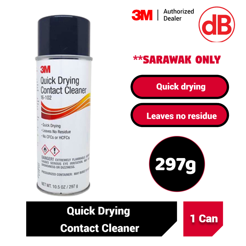 3M Quick Drying Contact Cleaner 16-102 - spray ** Sarawak Only | Shopee ...