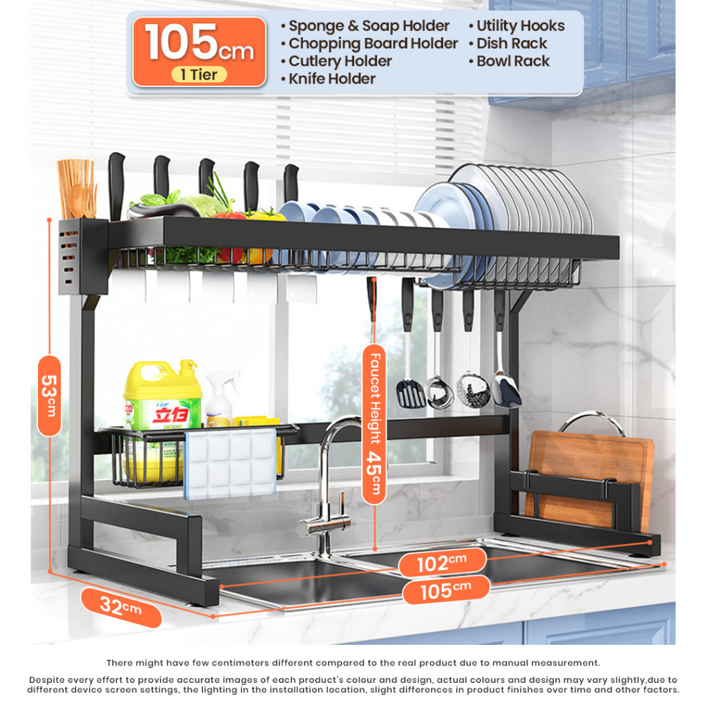 Finsso: Eureka Rack Rak Pinggan Sinki / Stainless Steel Rak Dapur ...