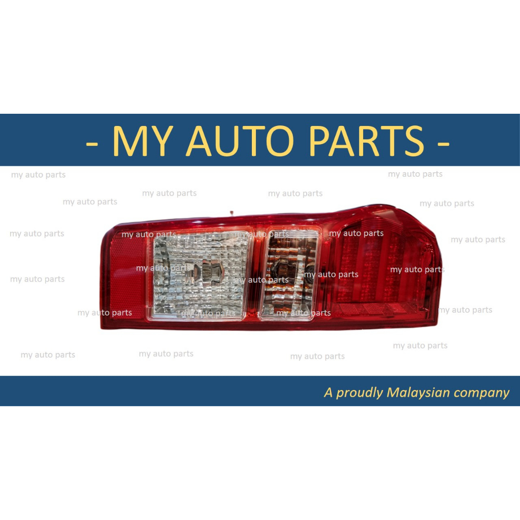 ISUZU D-MAX DMAX 2012-2016 (4WD) TAIL LAMP / LAMPU BELAKANG (CHROME / LED) (CASP) | Shopee Malaysia