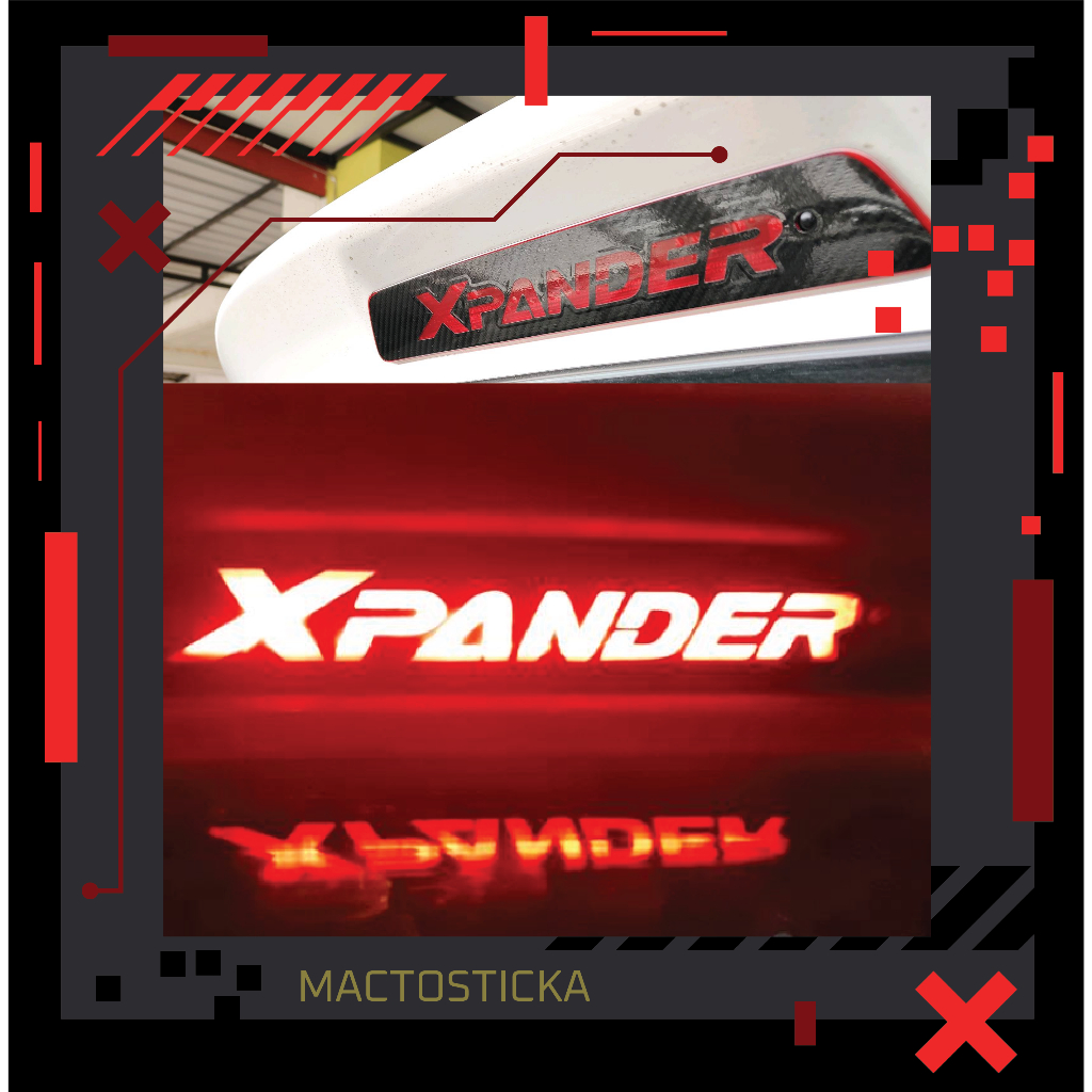 XPANDER Spoiler Lamp Sticker NEW VERSION | Shopee Malaysia