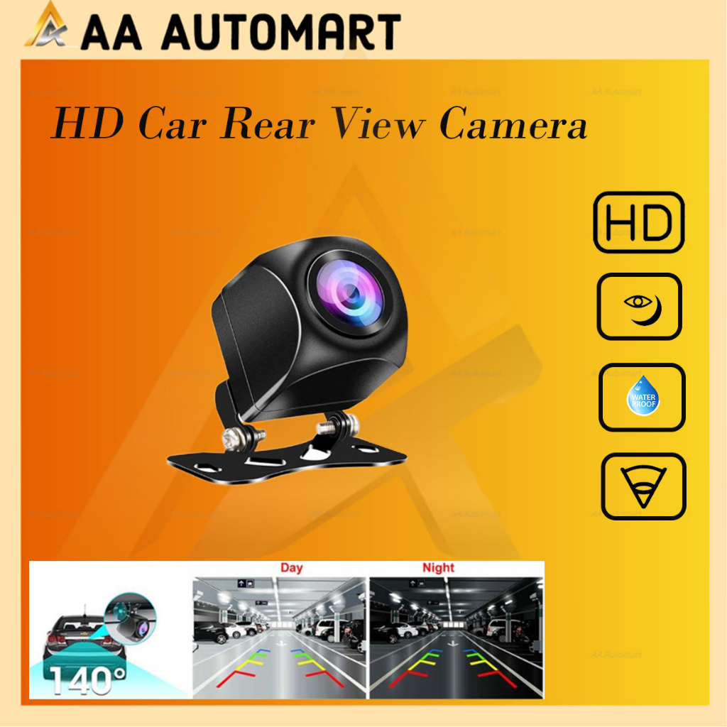 Car Camera 140 Degree Fisheye Lens Night Vision Waterproof CVBS Vehicle ...