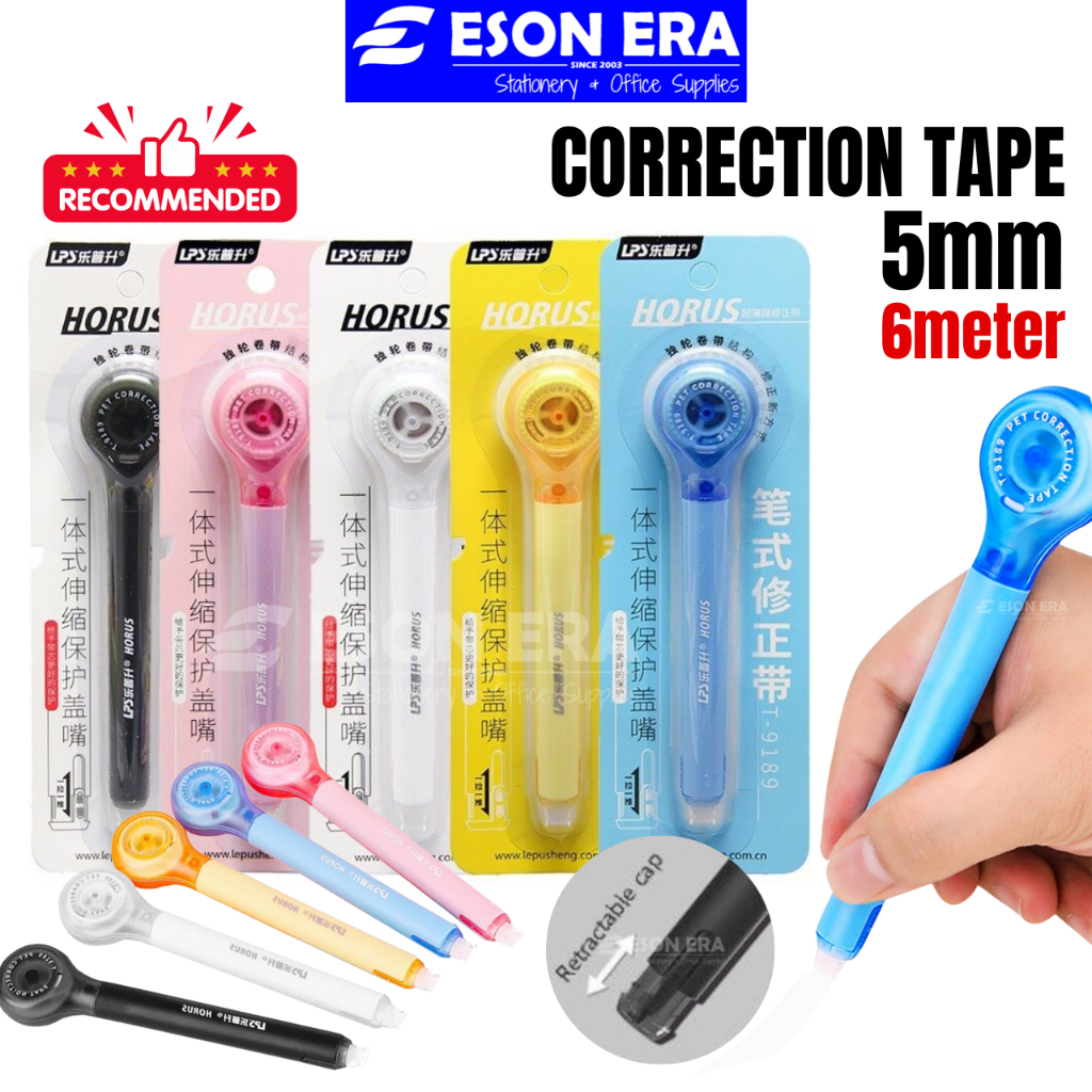 LPS Correction Tape Pen Style Horus T-9189A 5mm 6meter Pita Pemadam ...
