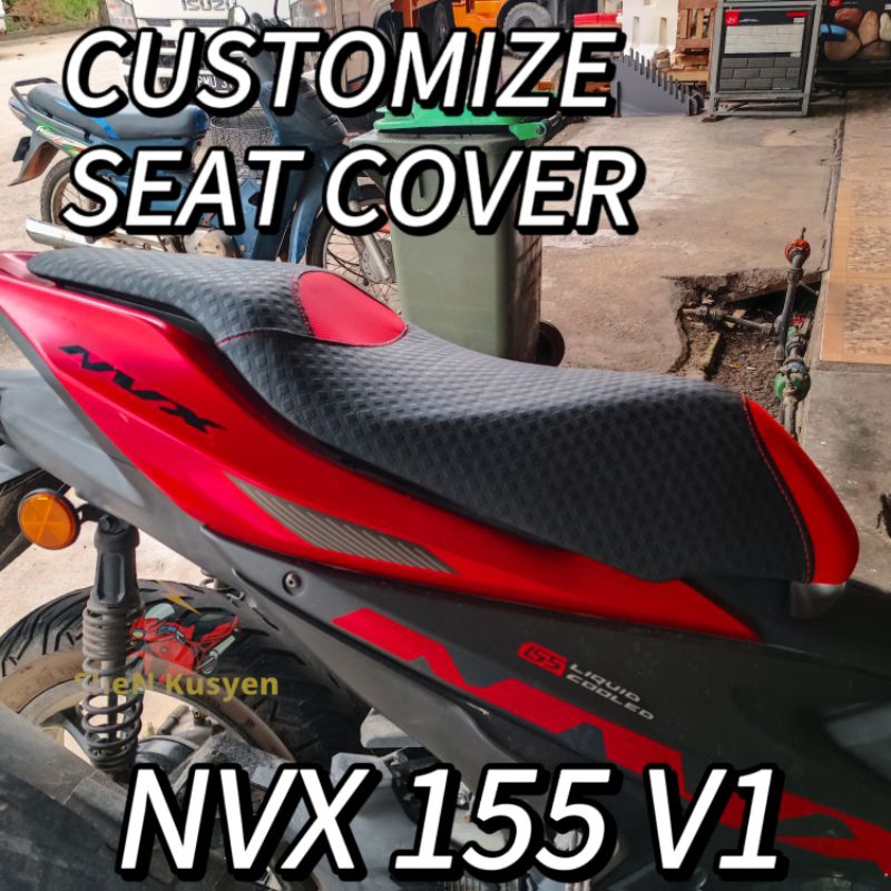 COVER SEAT YAMAHA NVX 155 V1 SARUNG KUSYEN NVX 155 V1 MURAH TEBAL ...