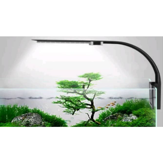 Aquarium Ultra Slim LED light clip on for small mini tank fish, frog ...