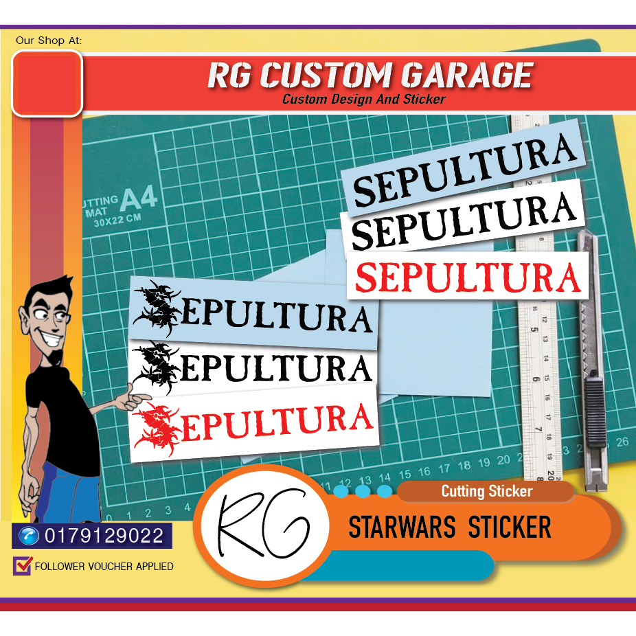 sepultura cutting sticker (multiple size) | Shopee Malaysia