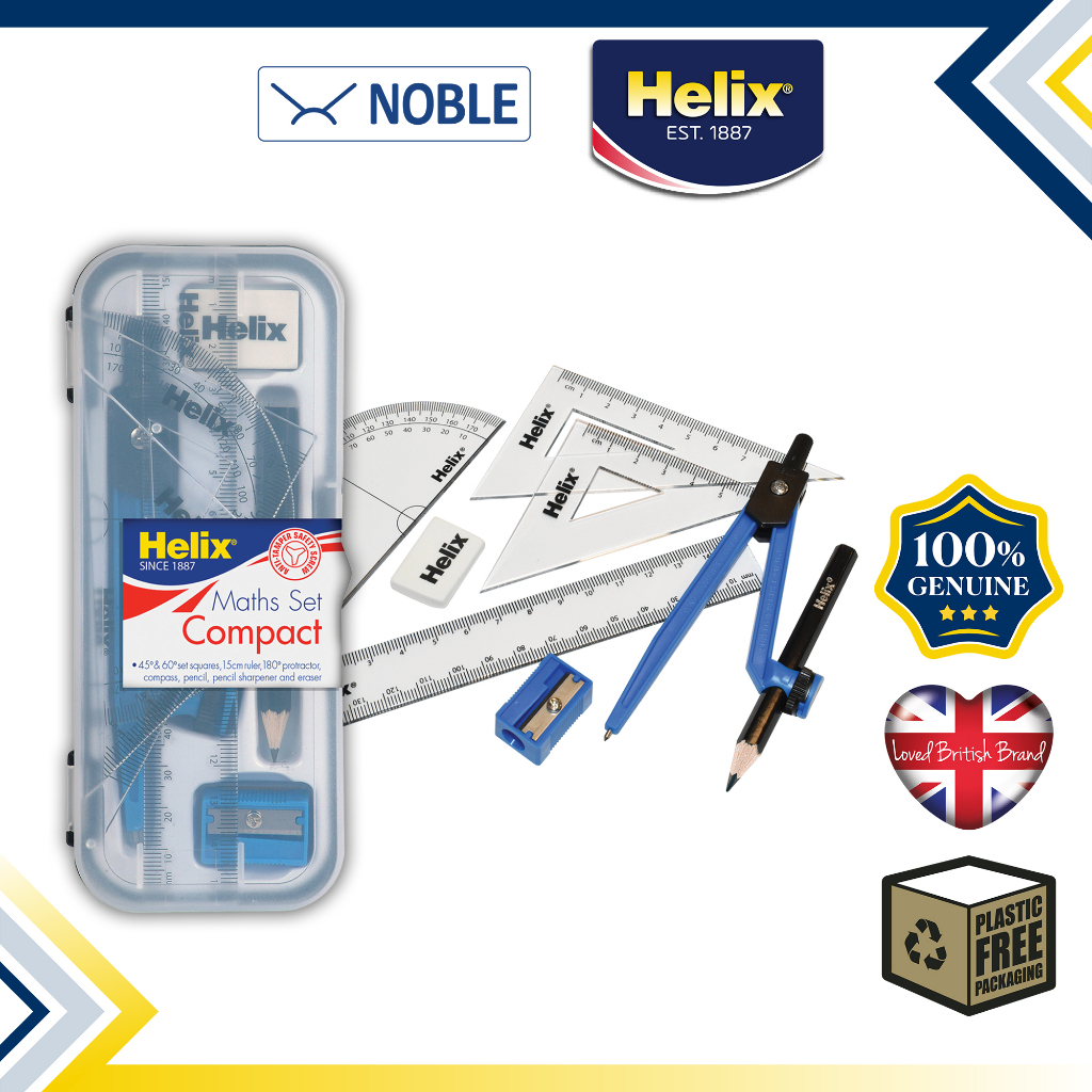 Helix Compact Maths Set (Geometric Compass Set) for Mathematical ...