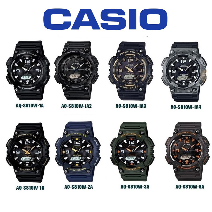 Casio Series Solar-Powered Men's Watch AQ-S810W | Shopee Malaysia